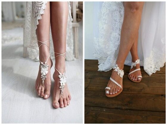 25 Beautiful Beach Wedding Shoes for 2024 - Mrs to Be